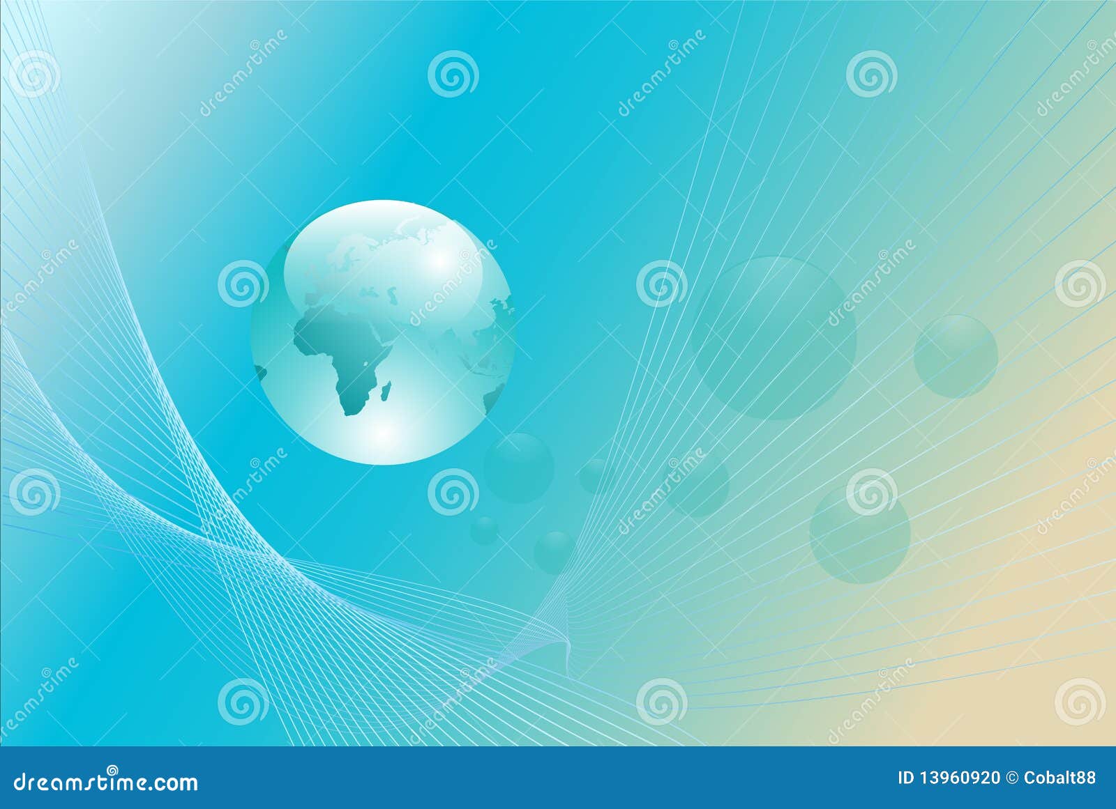 Abstract Background with Earth Globe Stock Vector - Illustration of ...