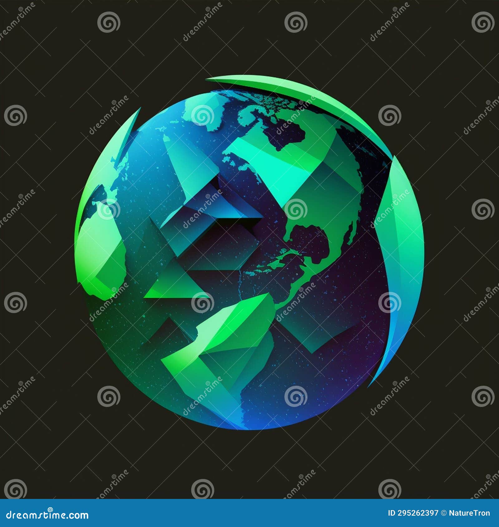 Abstract Background with Earth Globe Abstract Background with Earth ...