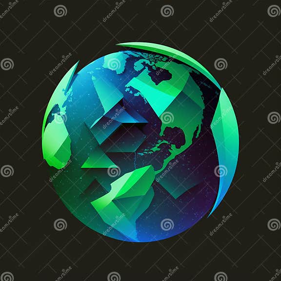 Abstract Background with Earth Globe Abstract Background with Earth ...