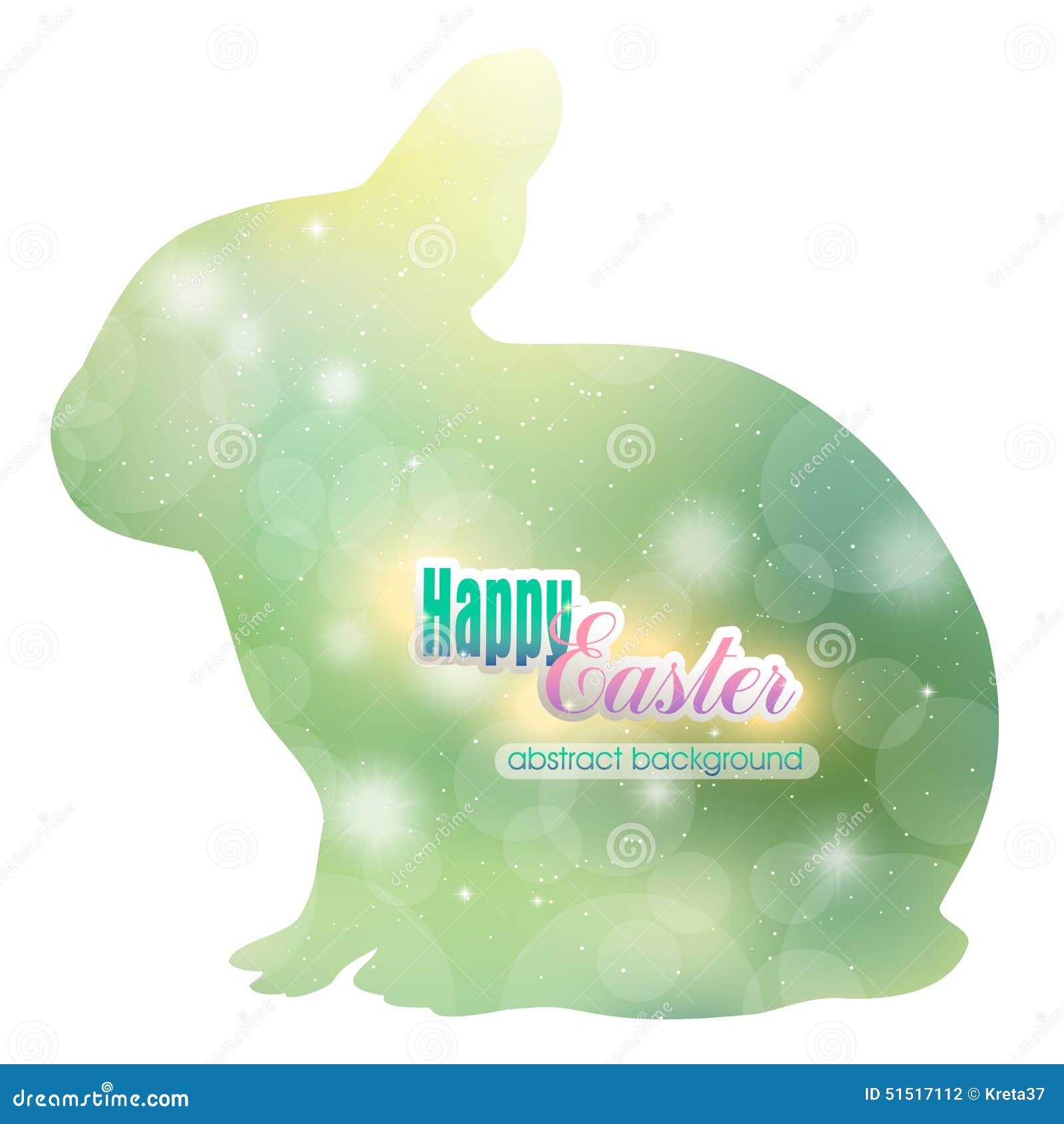 Abstract Background in the Easter Bunny Stock Vector - Illustration of ...