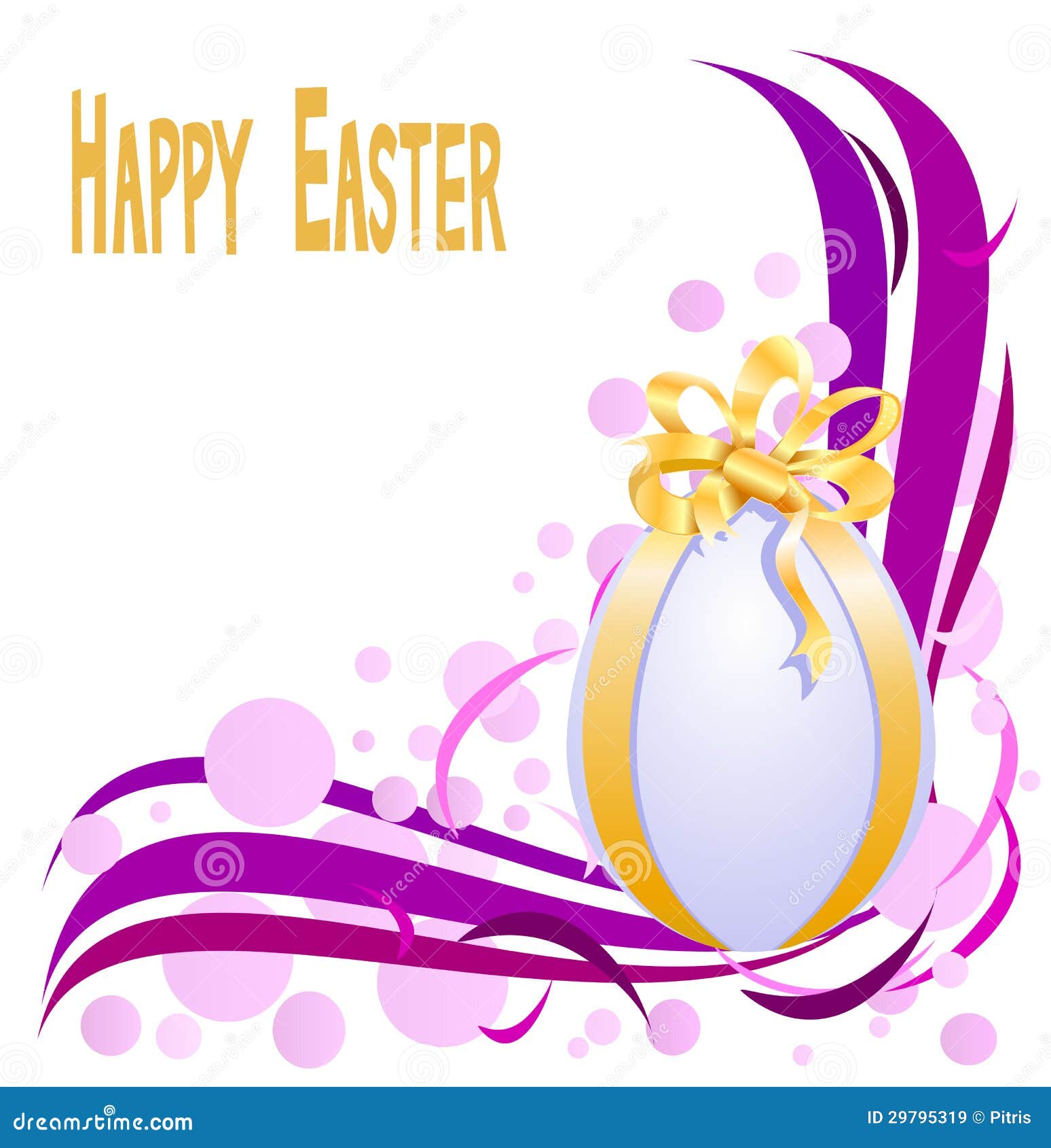 Abstract Background with Easter Eggs Stock Vector - Illustration of ...