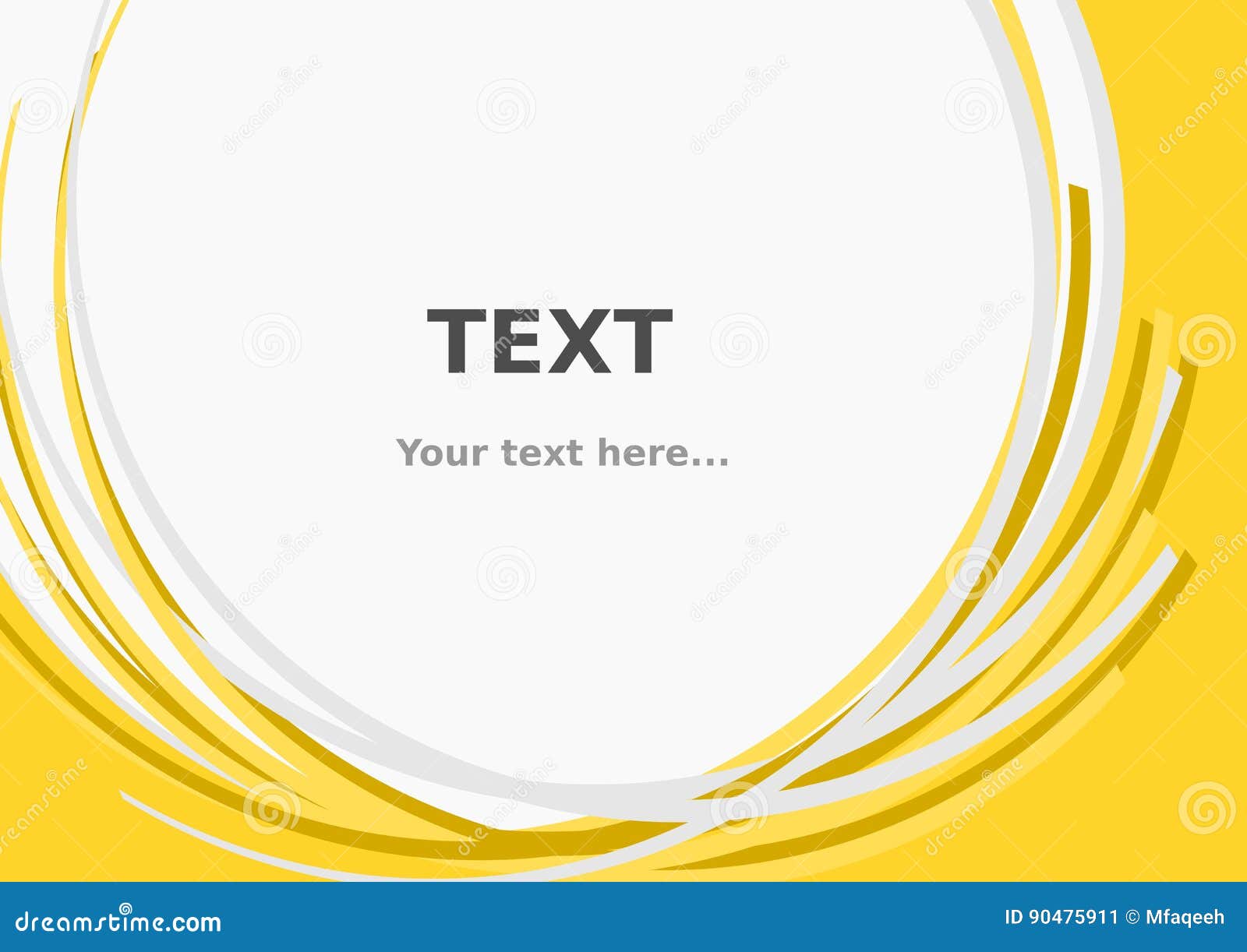 Abstract Yellow Arcs Vector Shapes for Text Background Stock Vector ...