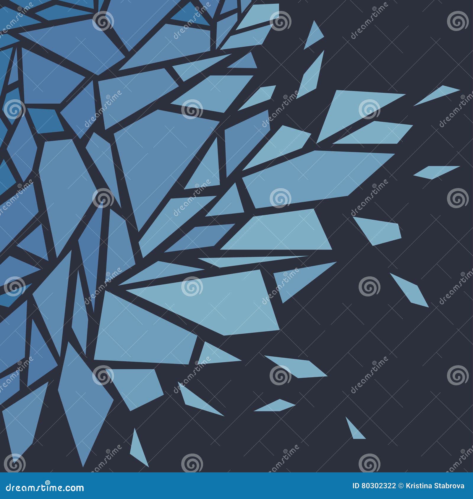 Abstract Background. the Effect of Broken Glass Stock Vector ...