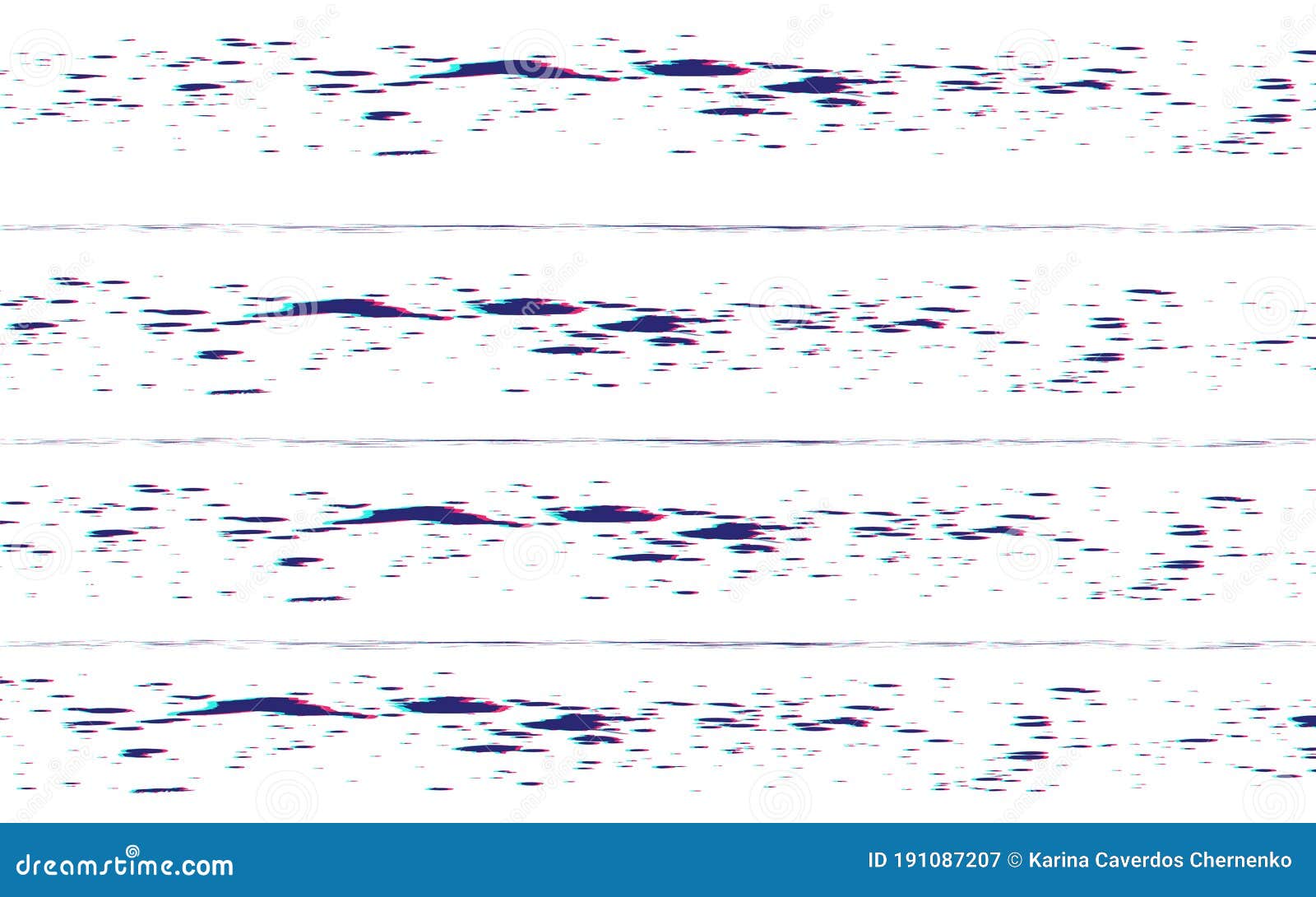 Abstract Background with the Effect of Glitch Noise, Error Signal ...