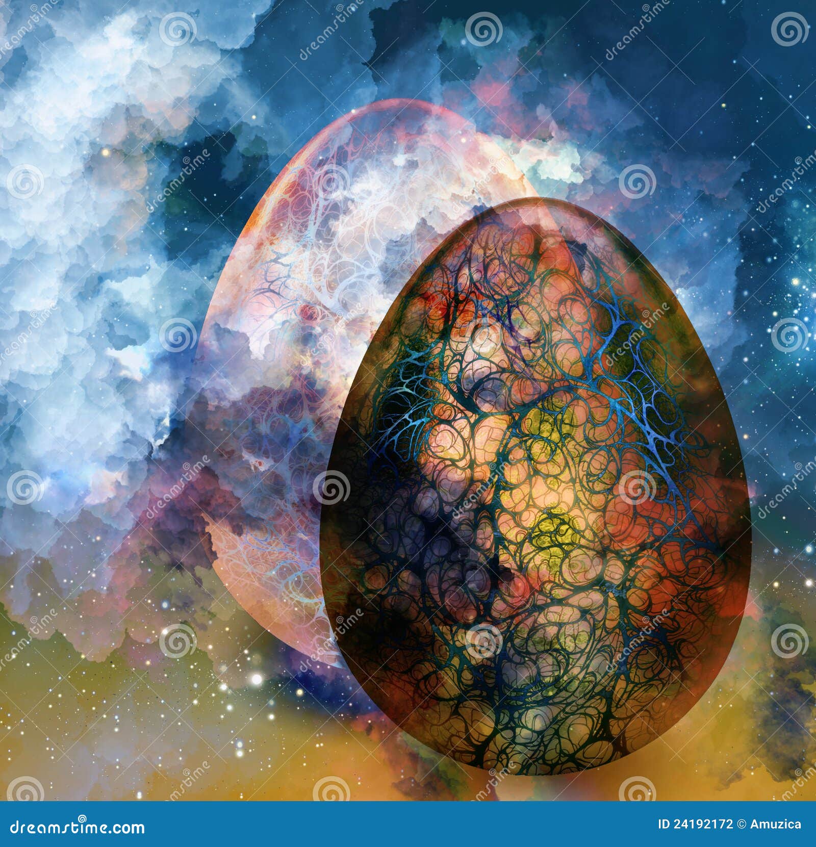 Abstract Background with Egg Stock Illustration - Illustration of ...