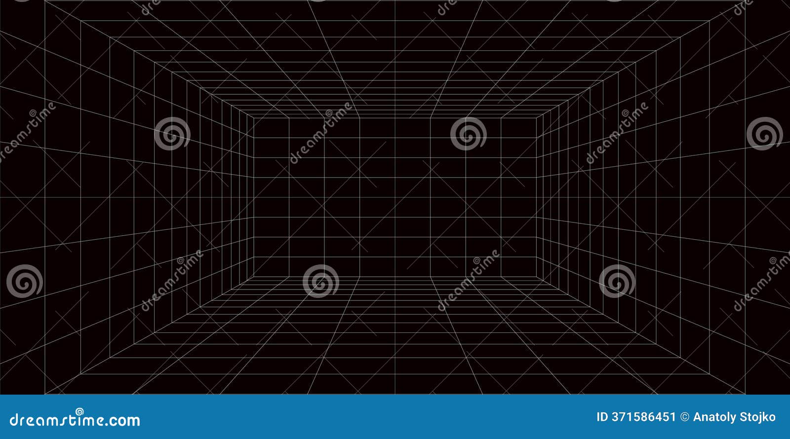 Empty Futuristic Dramatic Fantasy Scene. Night Marine, Underwater ...