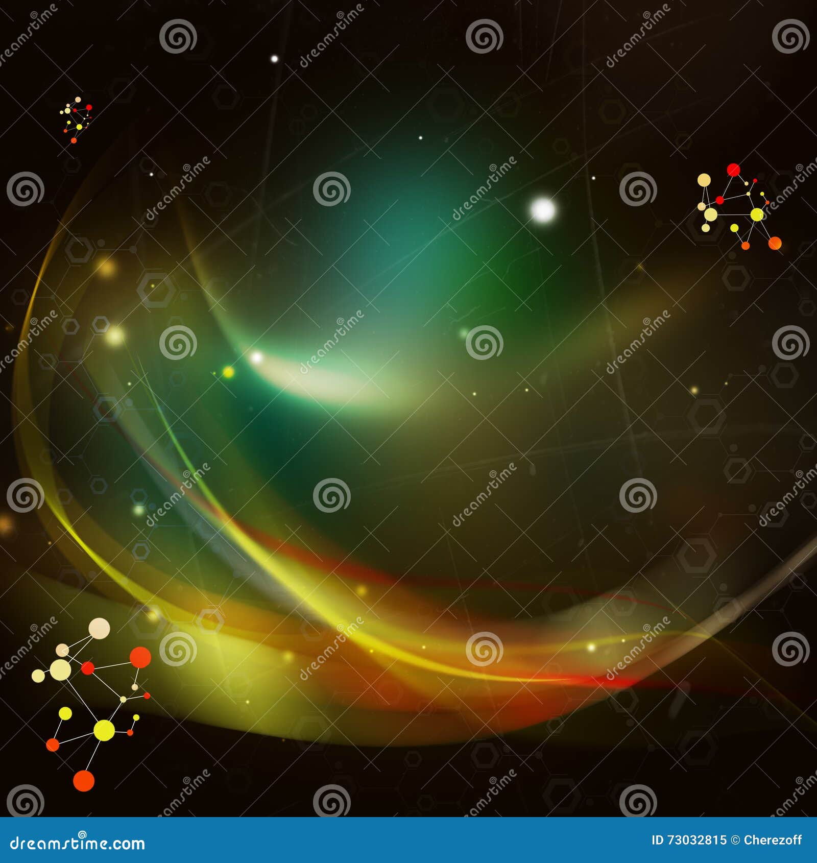 Abstract Background with Energy Waves Stock Illustration - Illustration ...