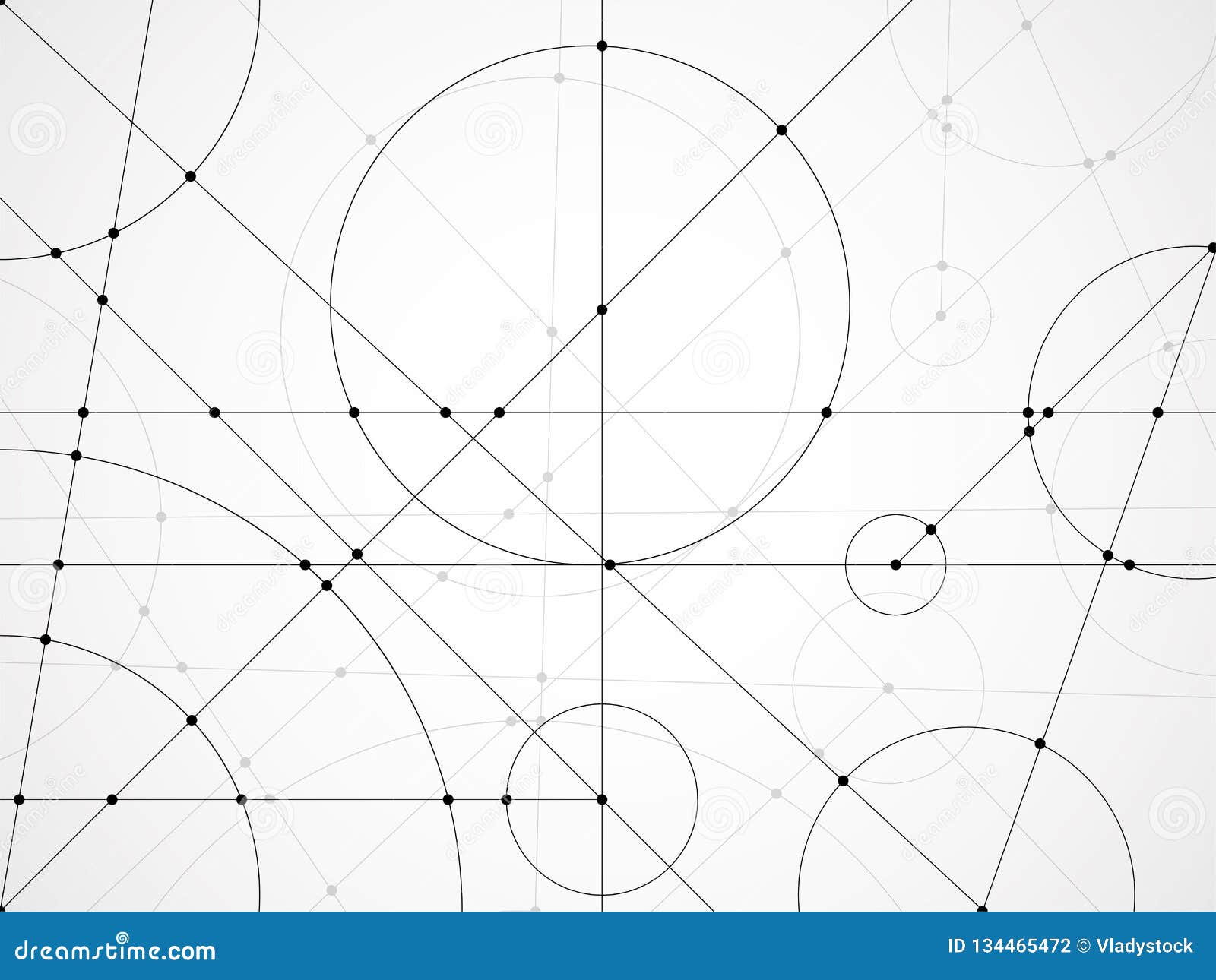 Abstract Background of Engineering Drawing. Technological Wallpaper ...