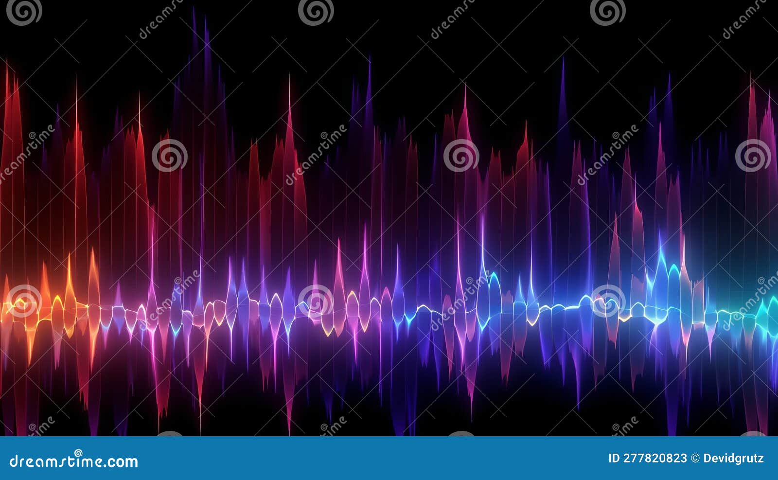 Abstract Background with Equalizer Effect. Neon Lights Stock Image ...