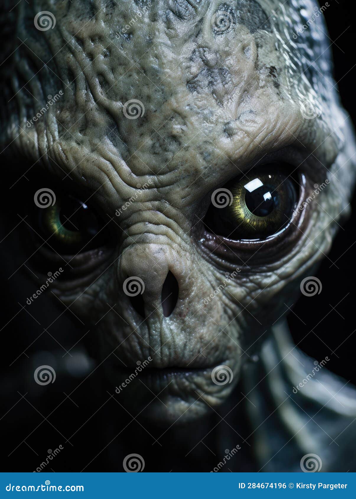 Abstract Background of Evil Looking Alien Stock Illustration ...