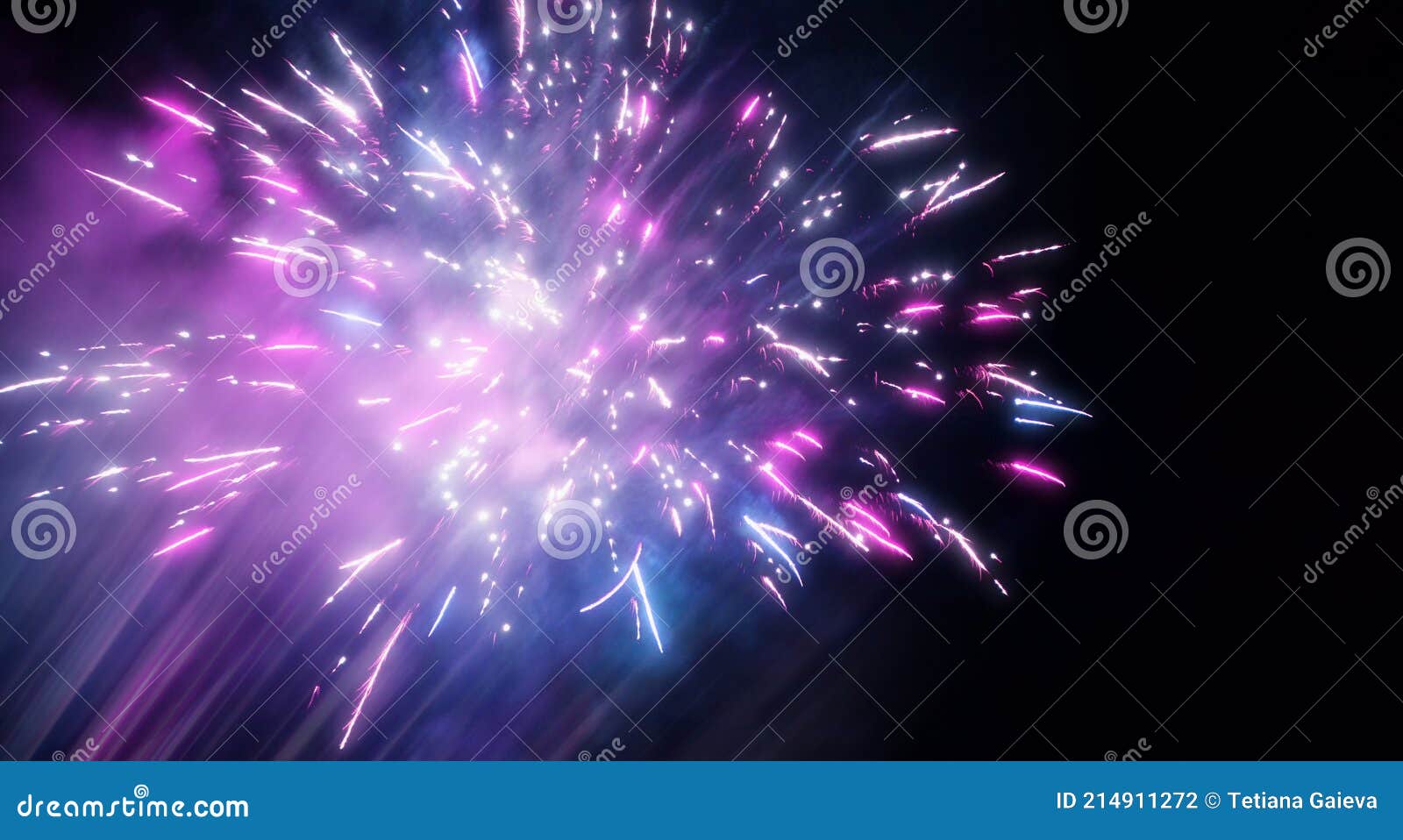 Abstract Background with Exploding Firework Stock Photo - Image of ...