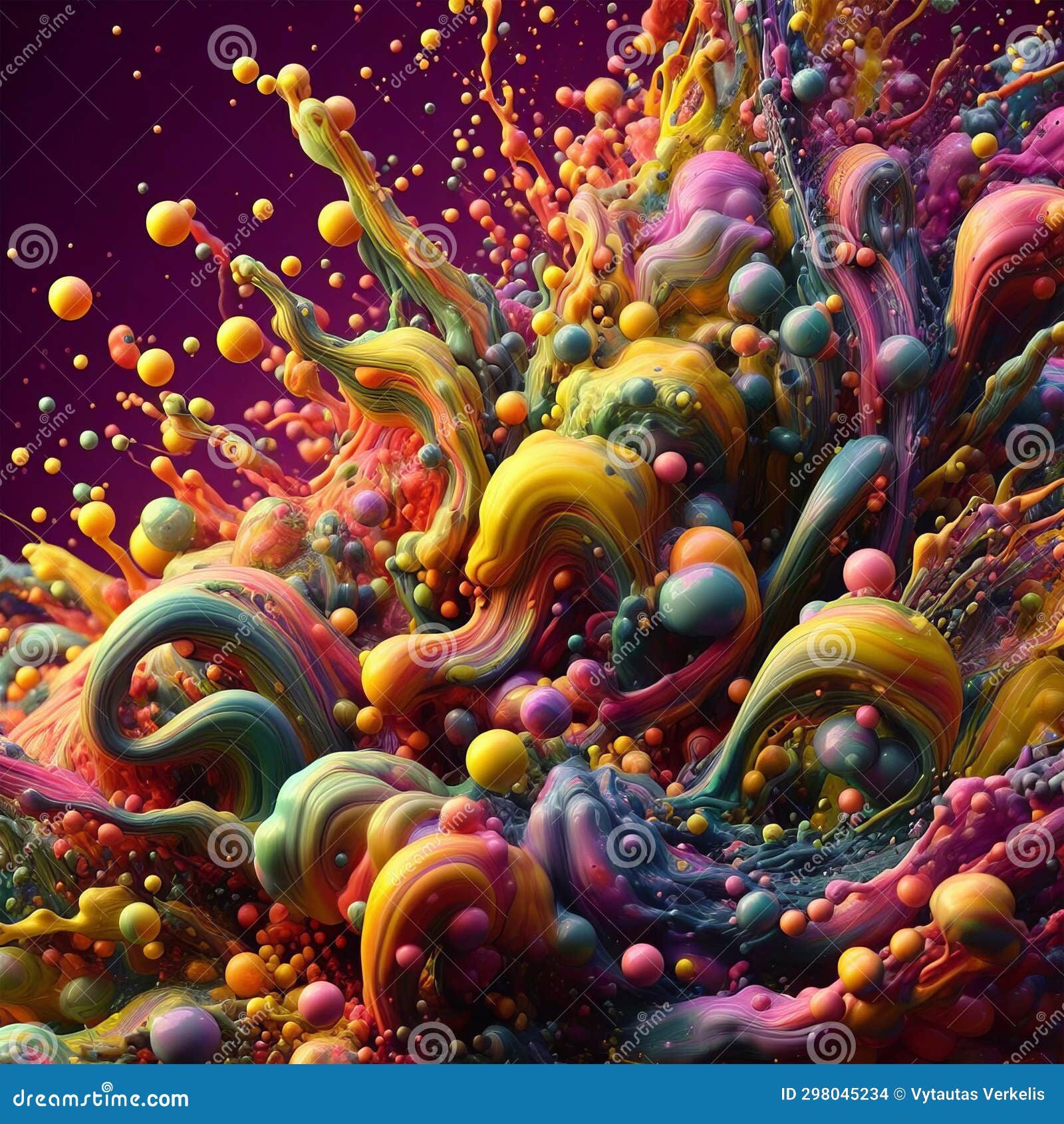 Abstract Background. Exploding Paint Texture Stock Photo - Image of ...