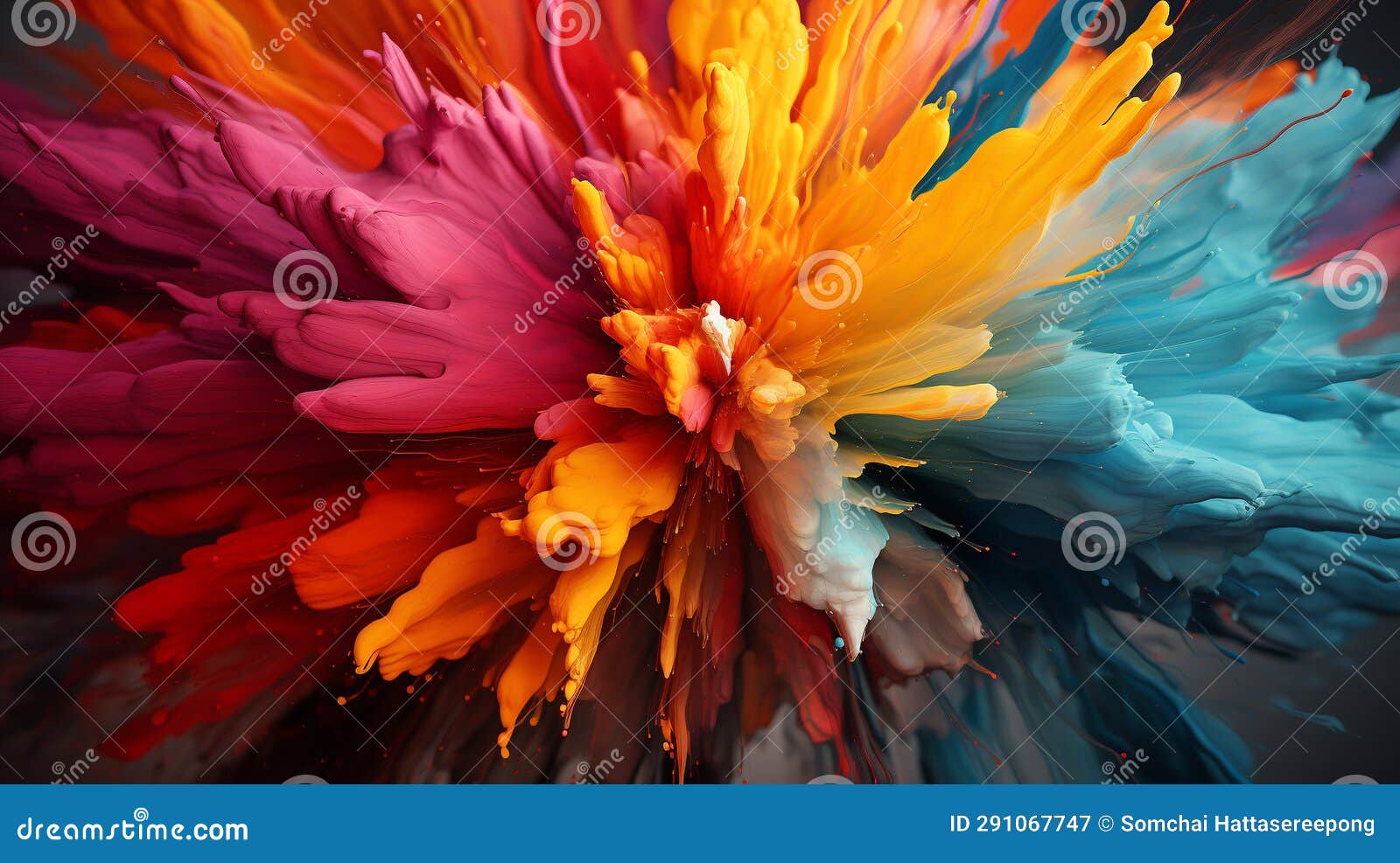 Abstract Background Explosion from the Center Stock Illustration ...