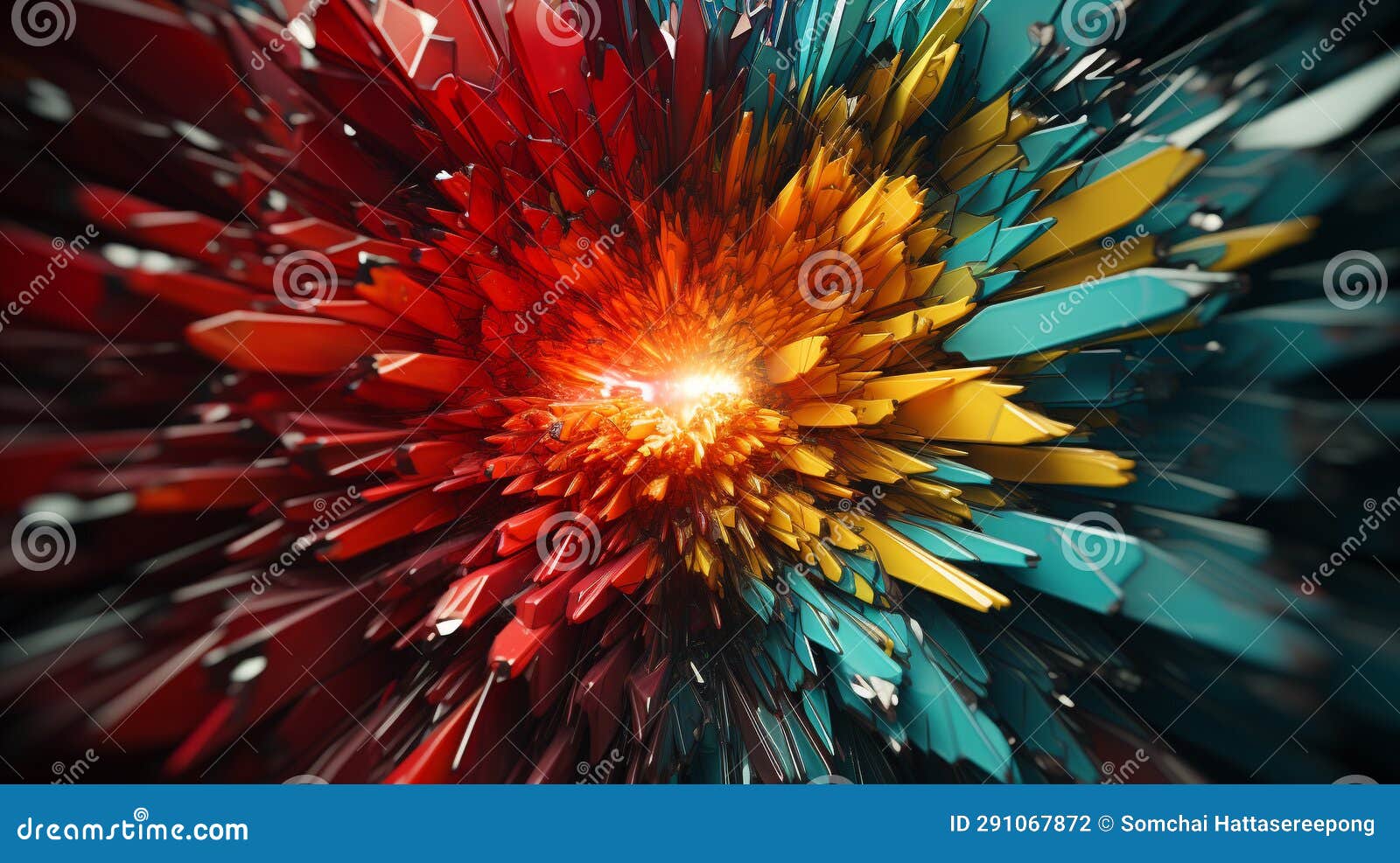 Abstract Background Explosion from the Center Stock Photo - Image of ...