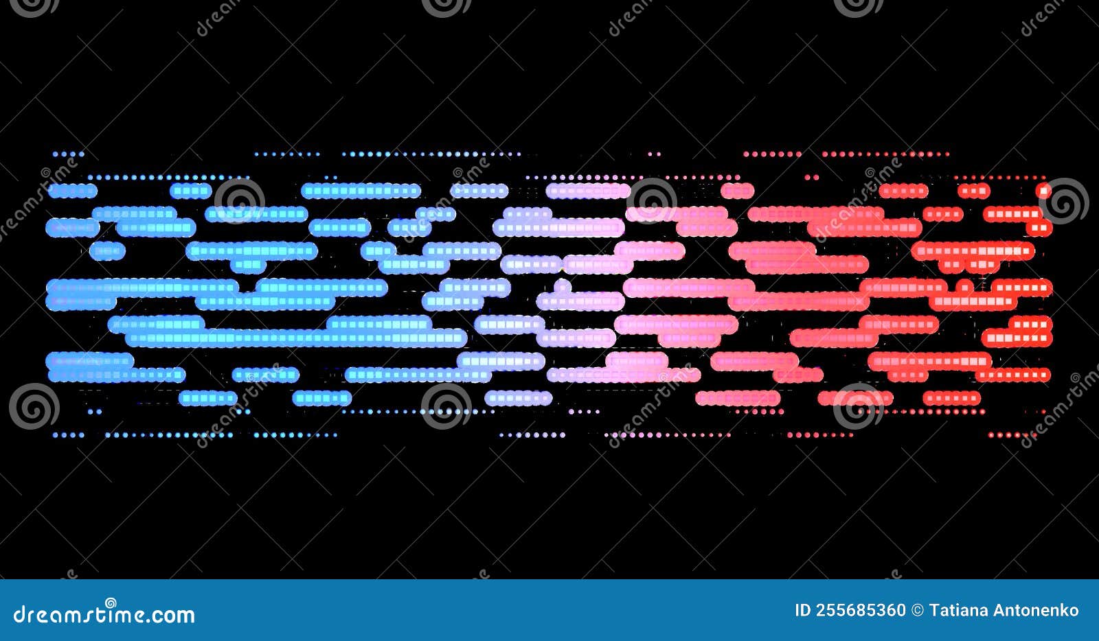 Abstract Background, Explosion of Particles and Dots, Smooth Lines ...