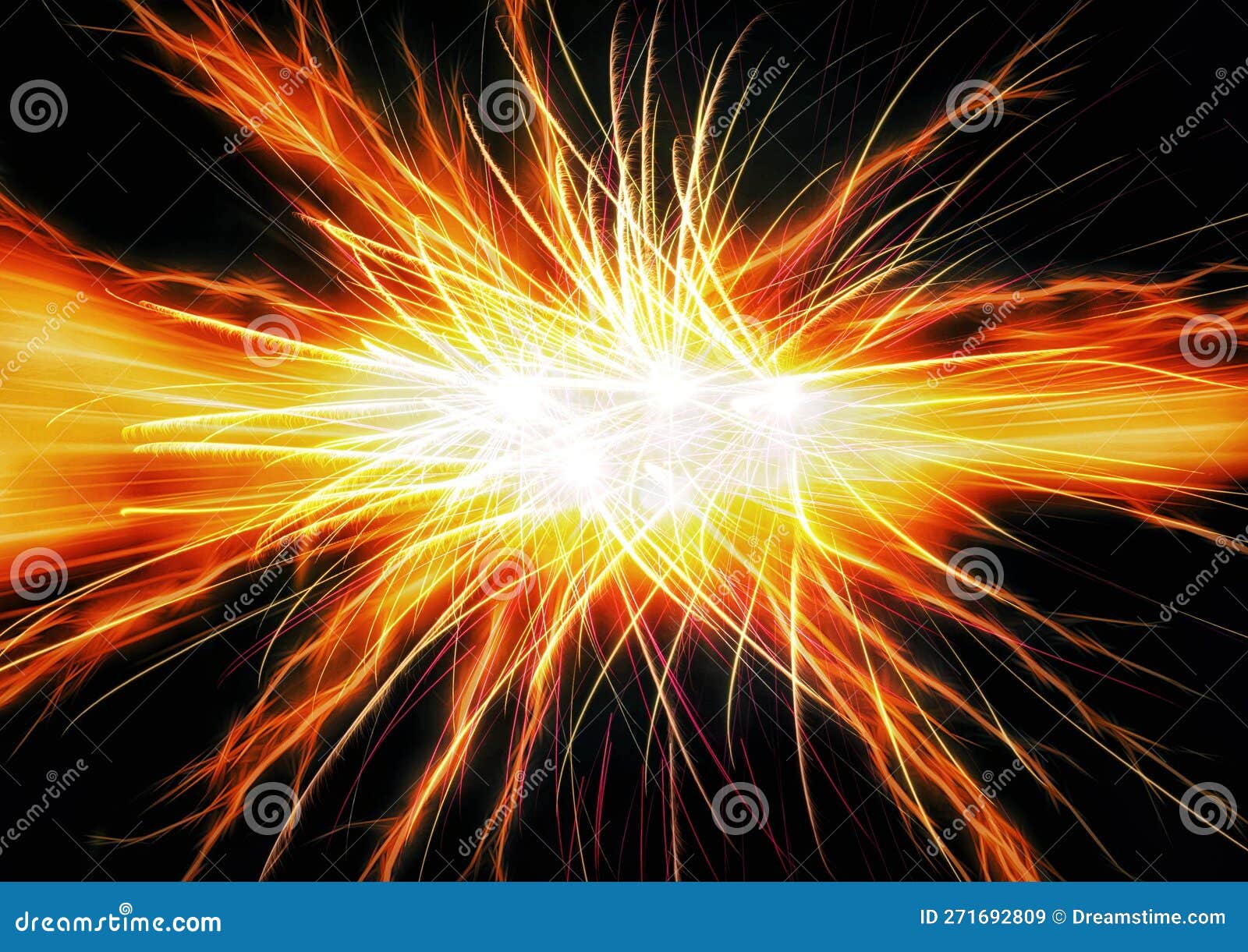 Abstract Background with Explosion and Sparks Stock Illustration ...