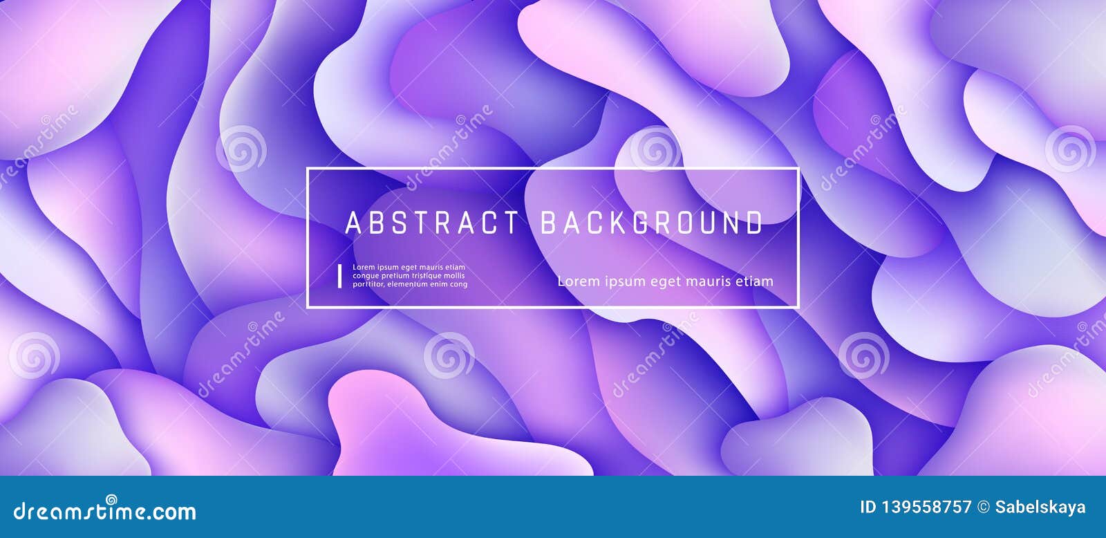 Abstract Background with Expressive Purple, White Motion Liquid Shapes ...