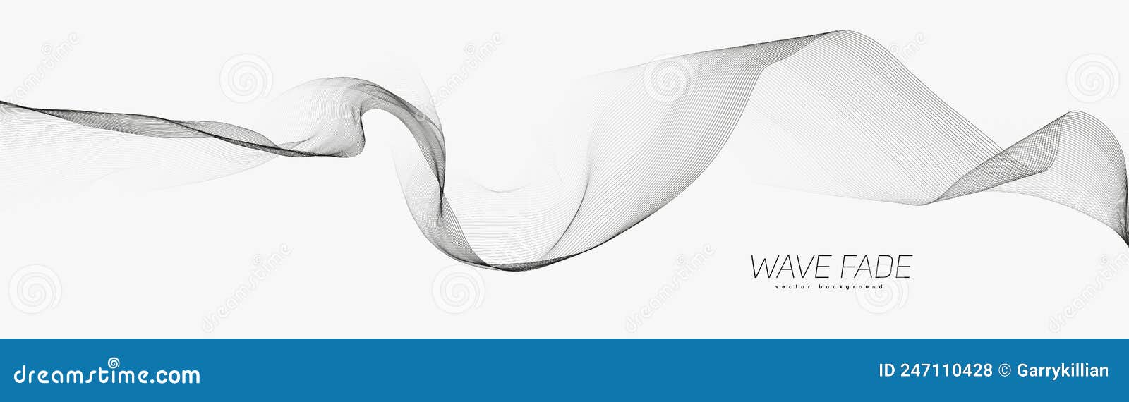 Abstract Background with Faded Line Waves. Warped Waveform. Stock ...