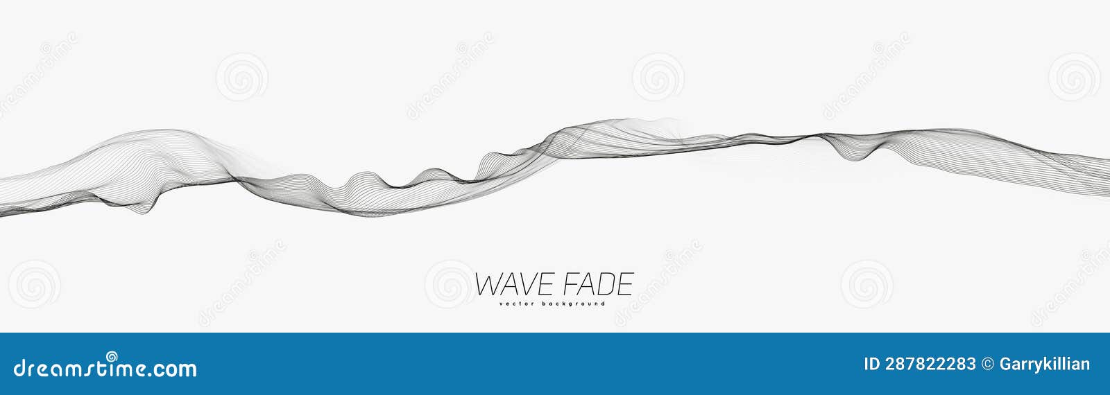 Abstract Background with Faded Line Waves. Warped Waveform. Stock ...