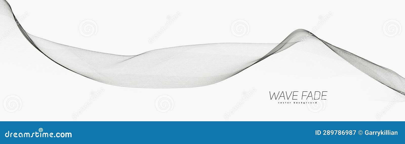 Abstract Background with Faded Line Waves. Warped Waveform. Stock ...