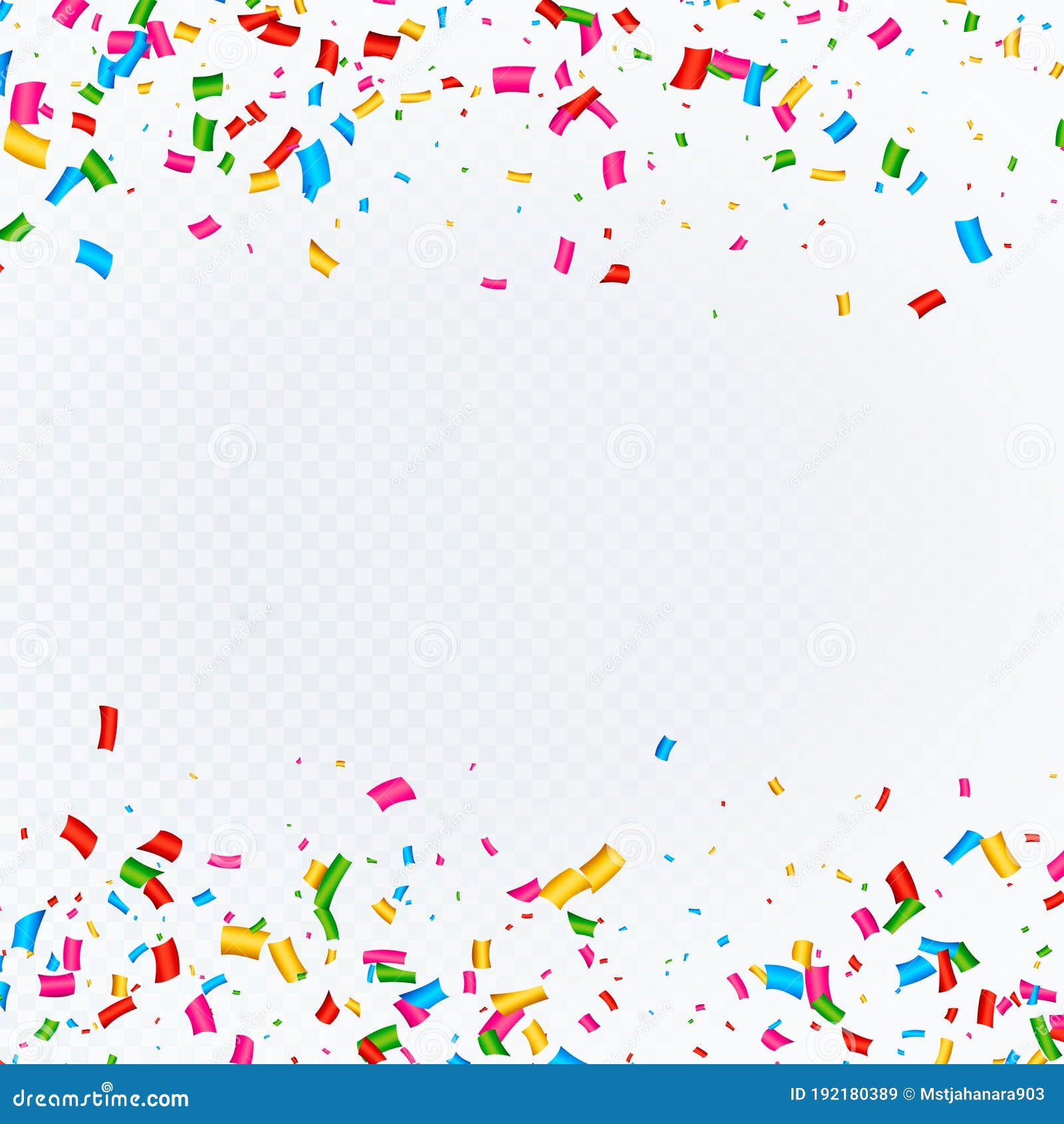 Abstract Background with Falling Confetti Vector Stock Vector ...