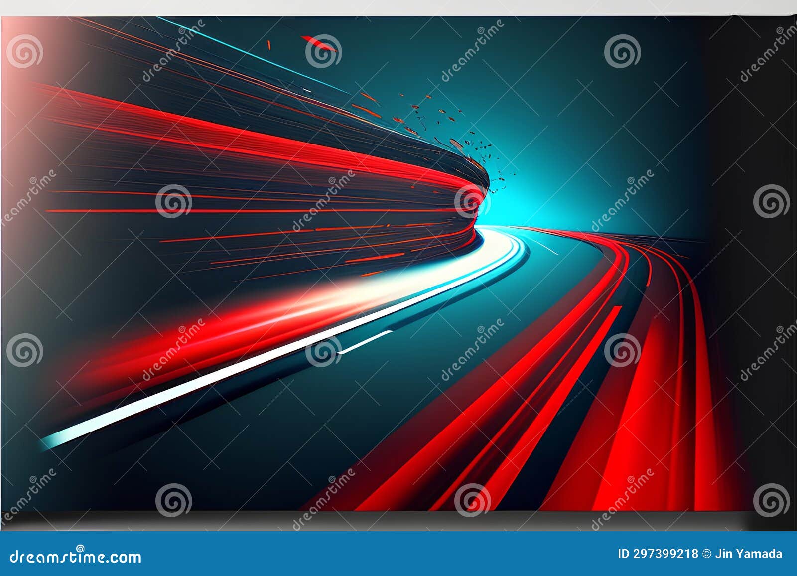 Abstract Background with Fast Moving Cars. Vector Illustration. Eps 10 ...