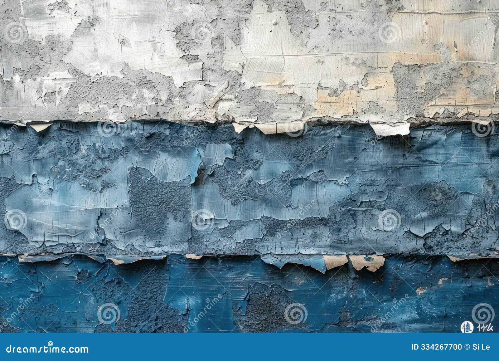 Distressed Blue and Grey Abstract Background with Textured Paint ...