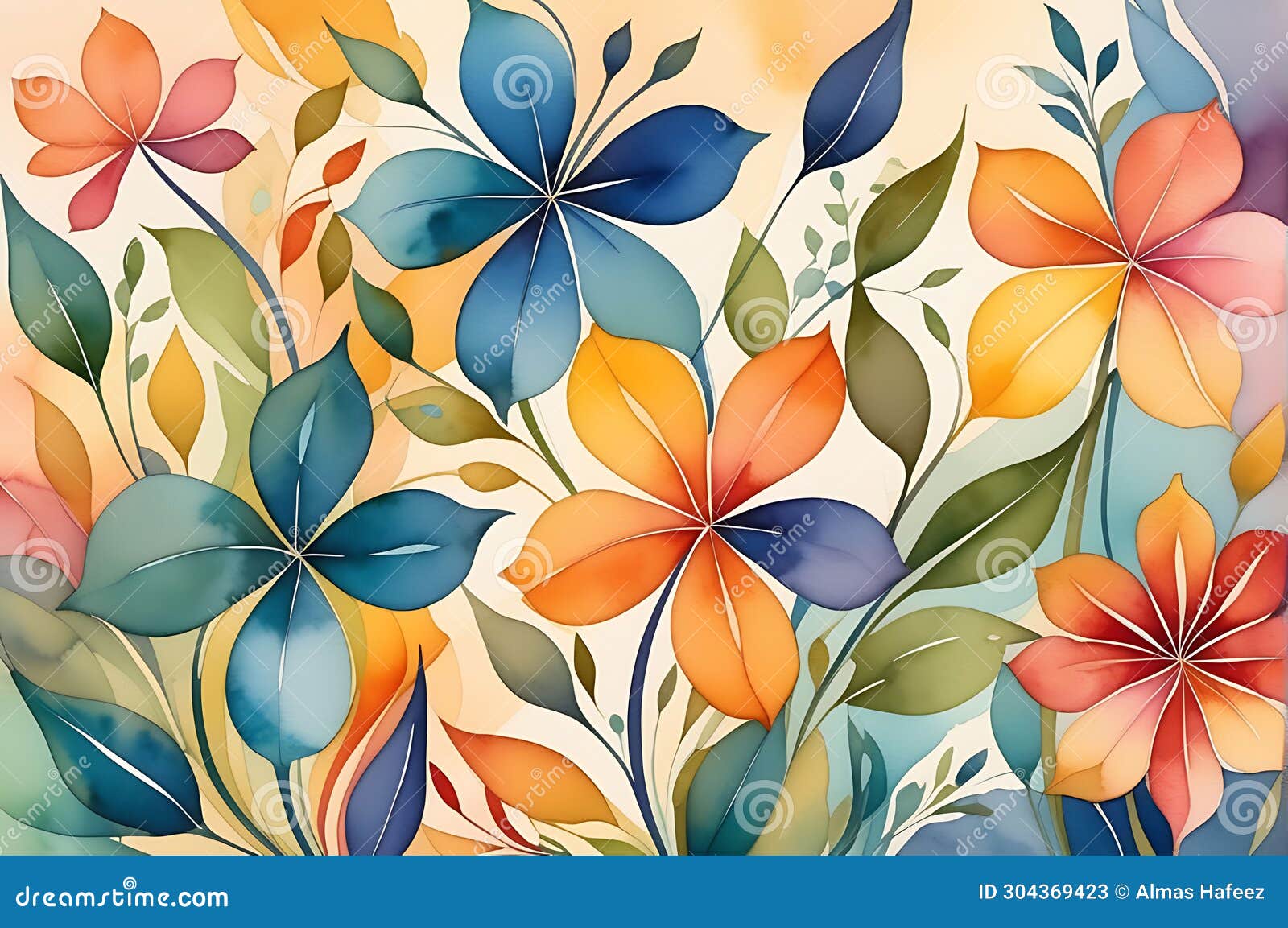 Abstract Background Featuring an Amalgamation of Flowers - Blending ...