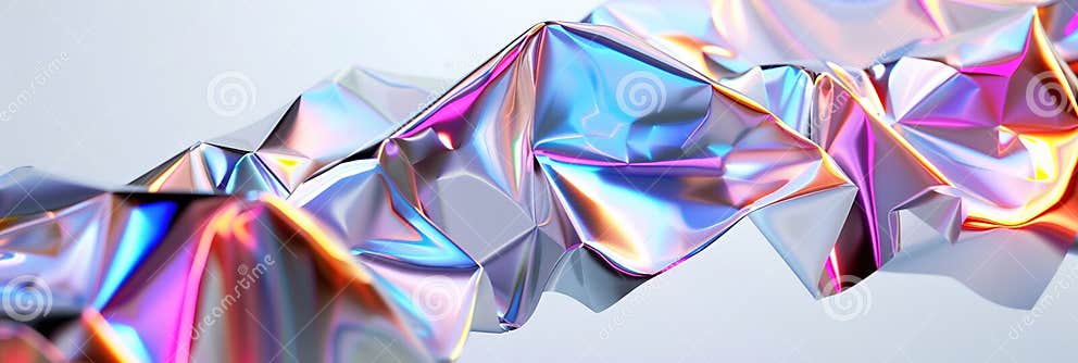 Abstract Background Featuring an Array of Holographic Textures that ...