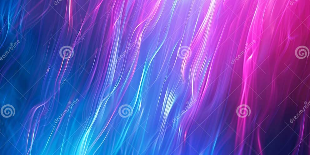 Vivid Blue To Pink Gradient Background with Abstract Waves Stock ...