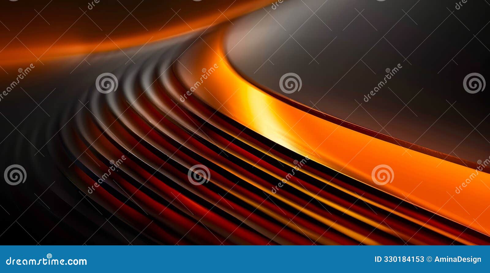 Black Curves. Abstract Background. Template For Labels, Banners, Badges ...