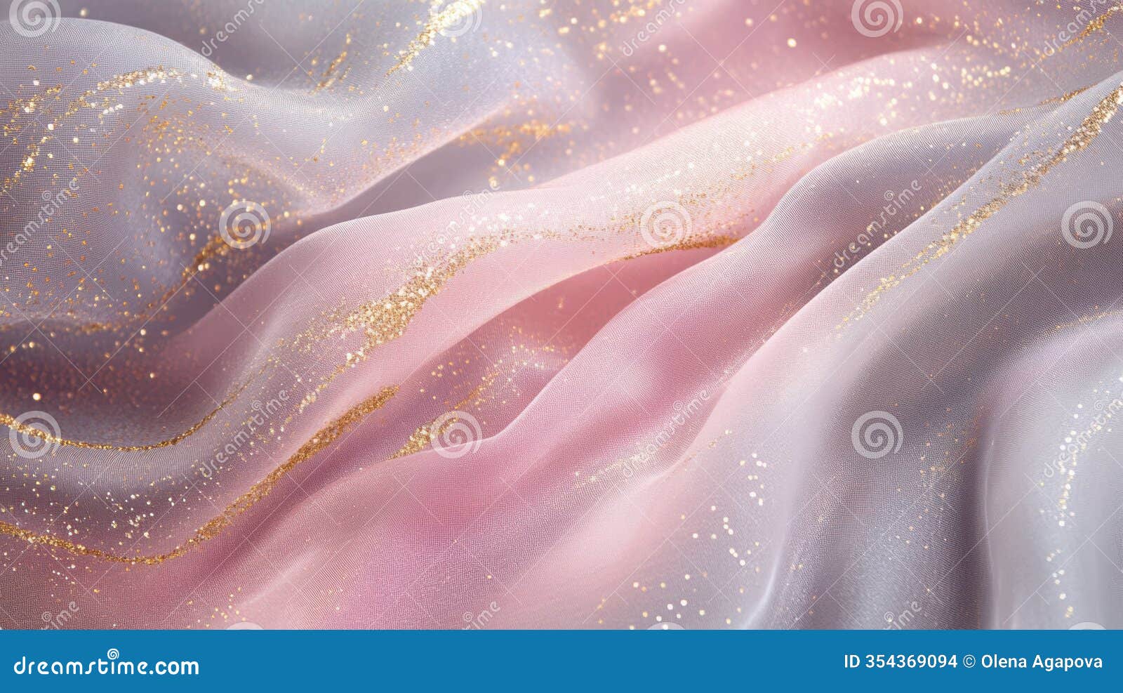 Abstract Background Featuring a Wave of Soft, Translucent Fabric, with ...