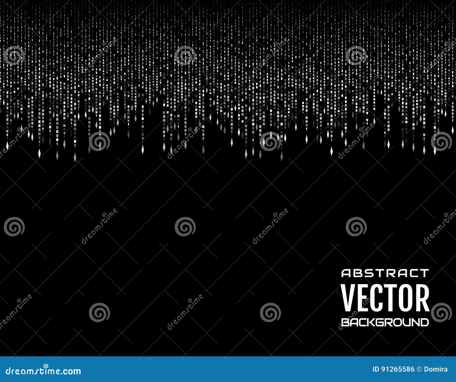 Abstract Background Festive Comic Vertical Dash White Lines on Black ...