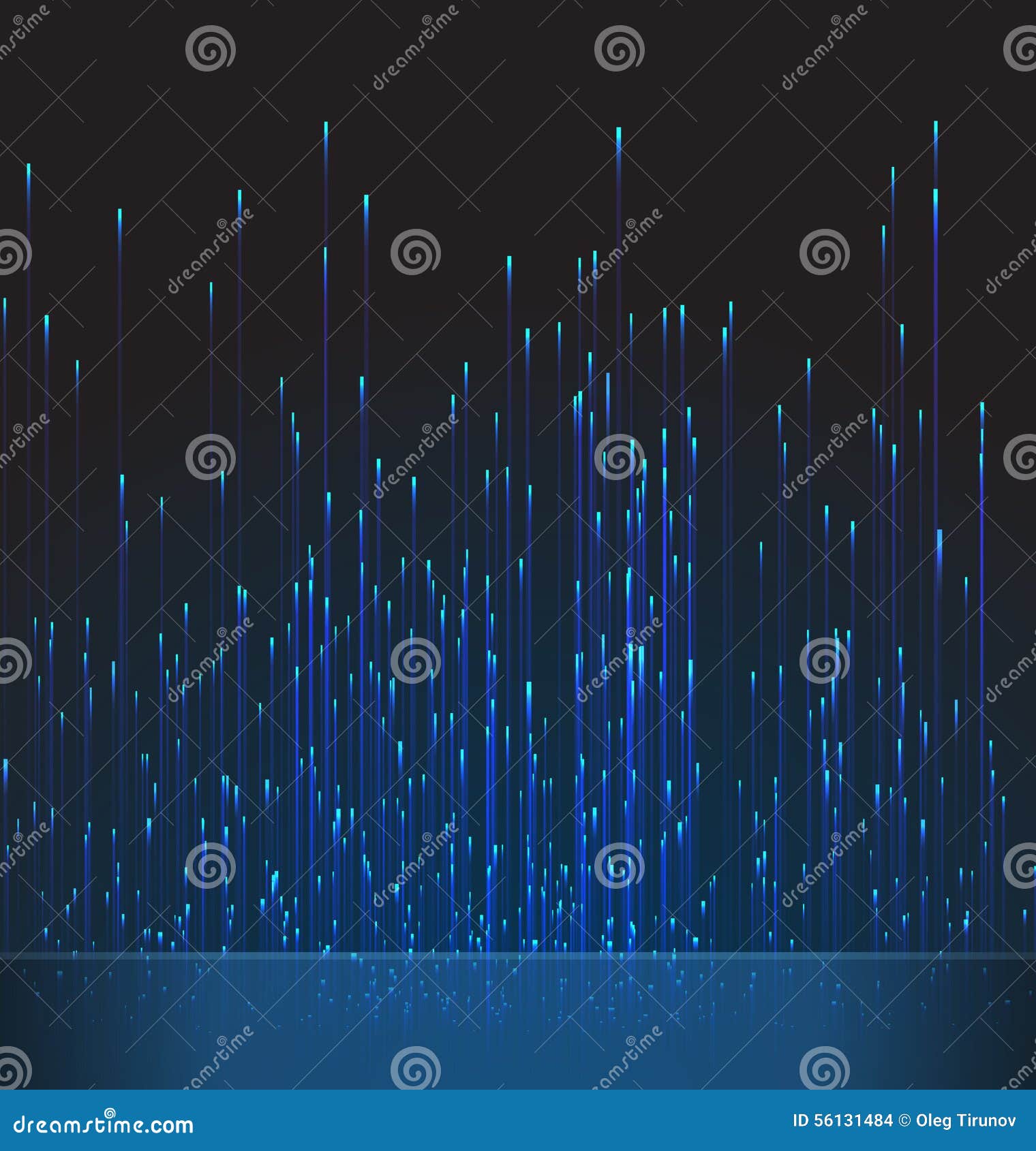 Abstract Background Fiber Optic Trace Blue Signal Stock Vector ...
