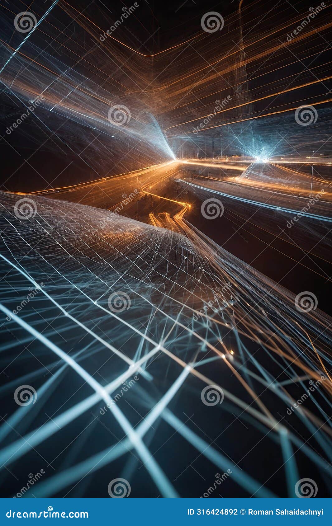 Abstract Background on the Finance Theme - Grid of Intersecting Lines ...