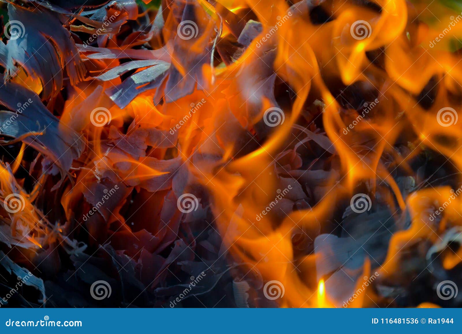 Abstract Background of Fire, Coals, Flames and Twisting Elements of Ash ...