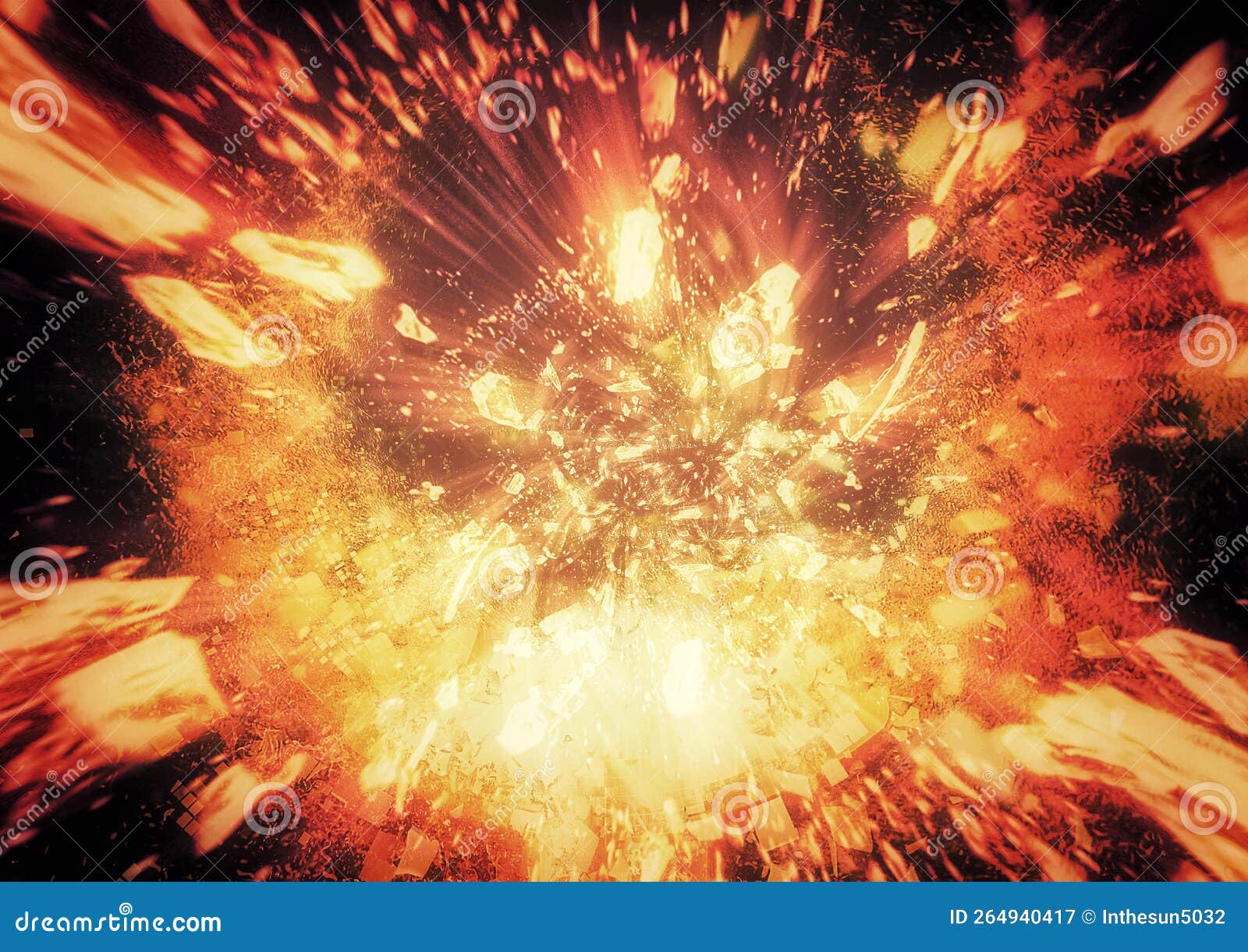 Abstract Background with Fire Flames Exploding in the Air Stock ...