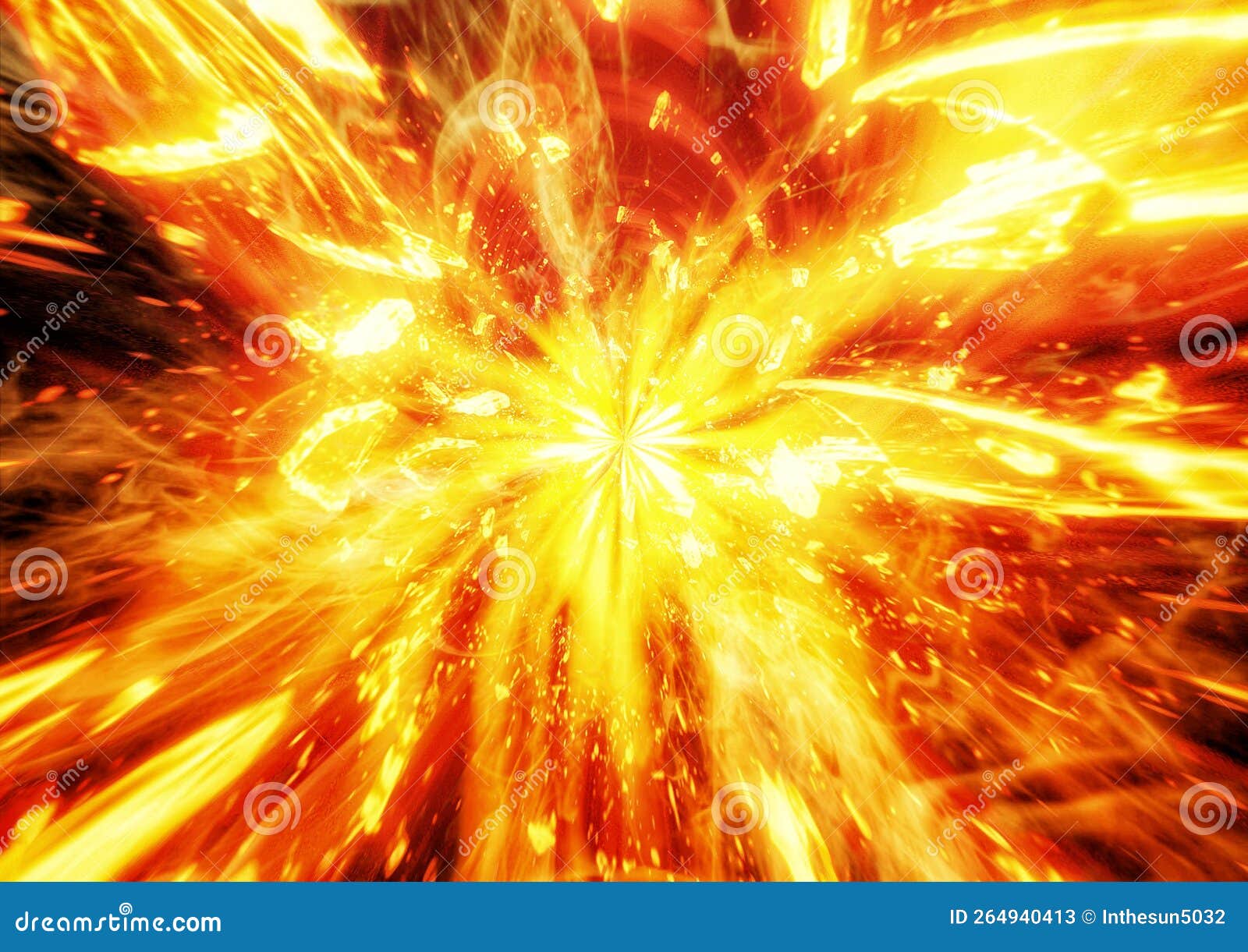 Abstract Background with Fire Flames Exploding in the Air Stock ...