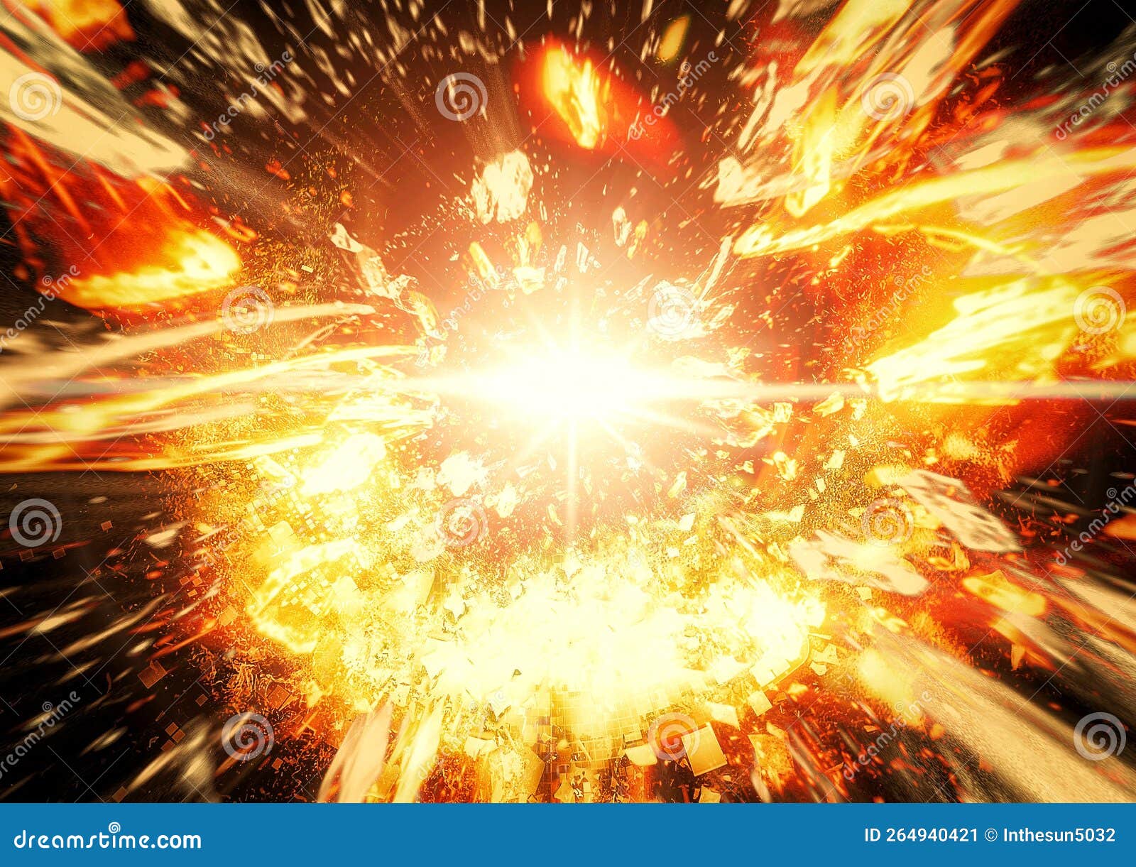 Abstract Background with Fire Flames Exploding in the Air Stock ...