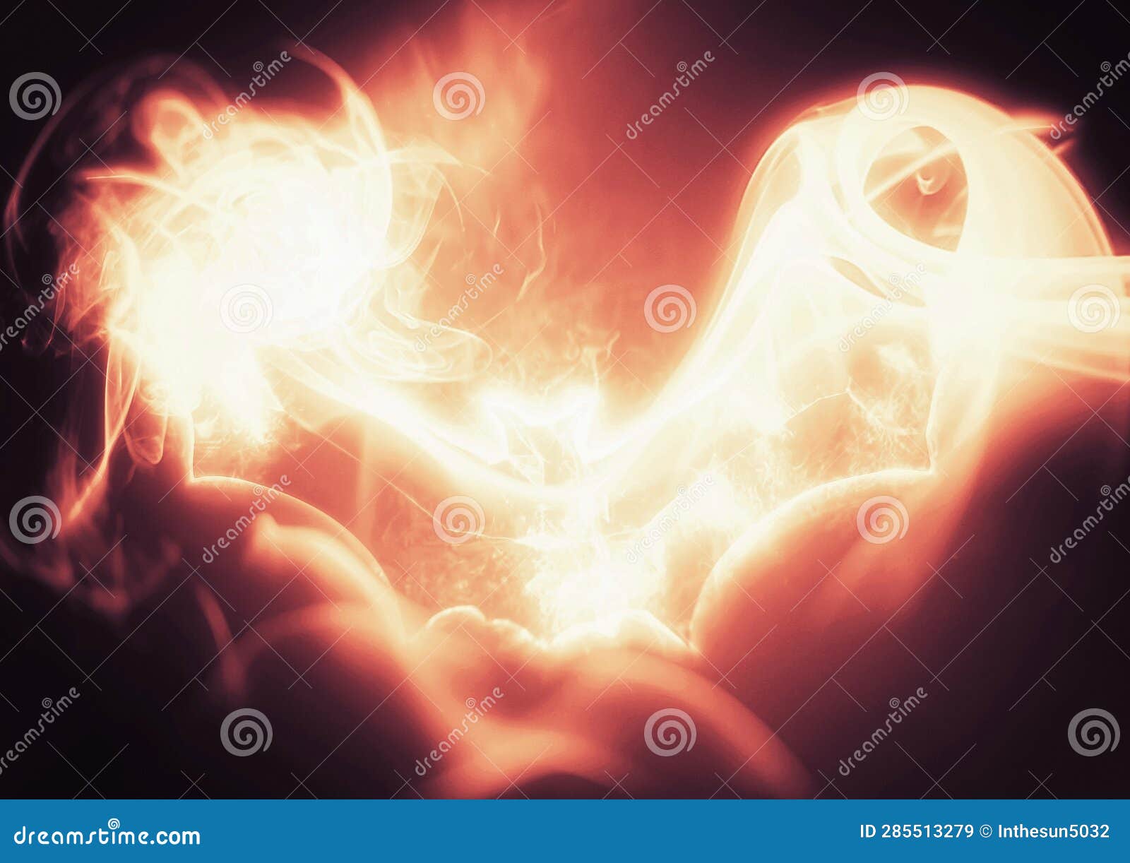 Exploding Fire Flame Abstract Background Stock Illustration ...