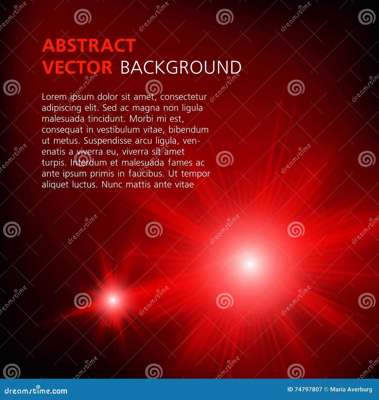 Abstract Background with Flair. Stock Vector - Illustration of light ...