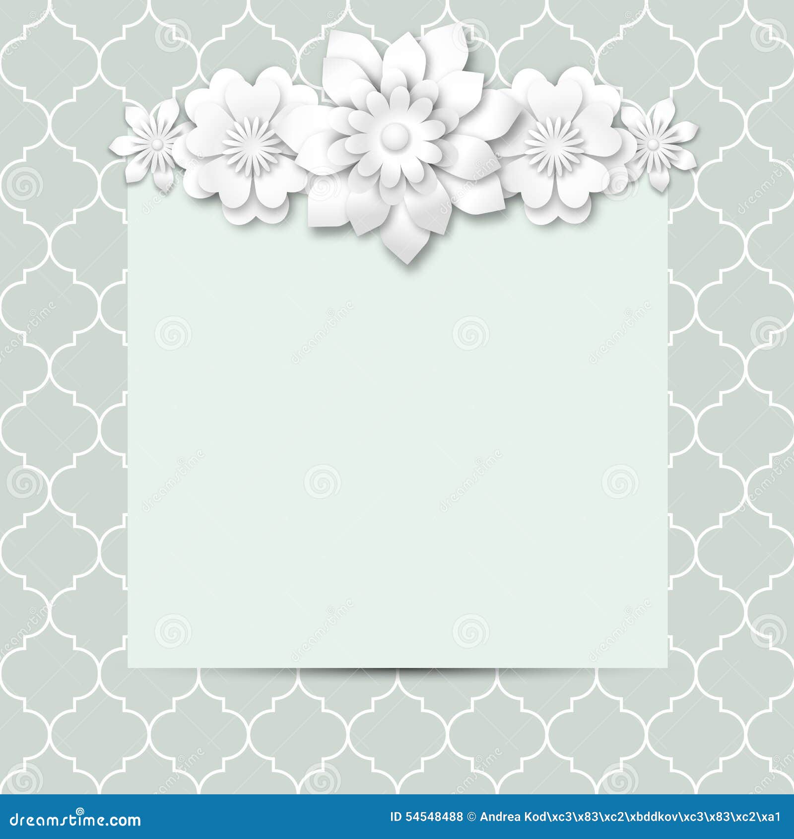 Abstract Background with Floral Motive Stock Vector - Illustration of ...