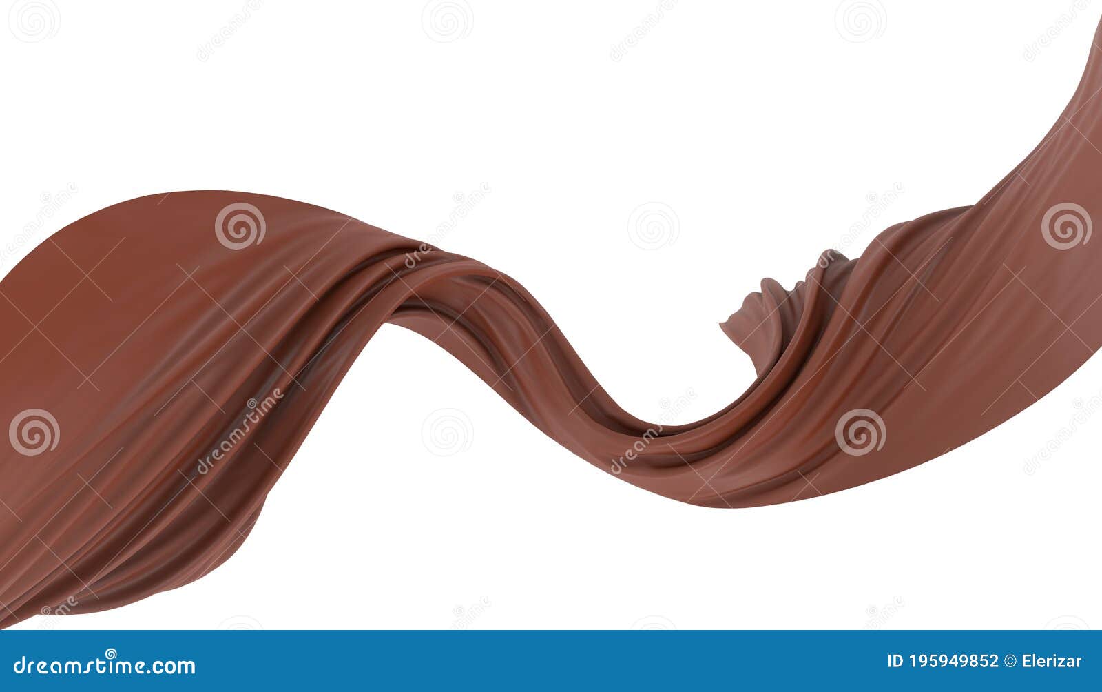 Abstract Background of Flow Chocolate. 3d Rendering Image Stock ...