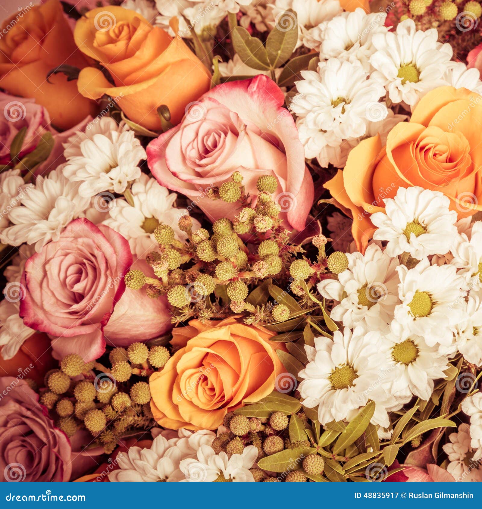 Abstract Background of Flowers. Close-up. Stock Image - Image of floral ...