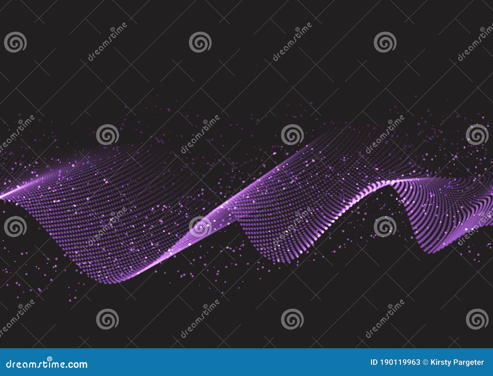Abstract Background of Flowing Dots Stock Vector - Illustration of ...