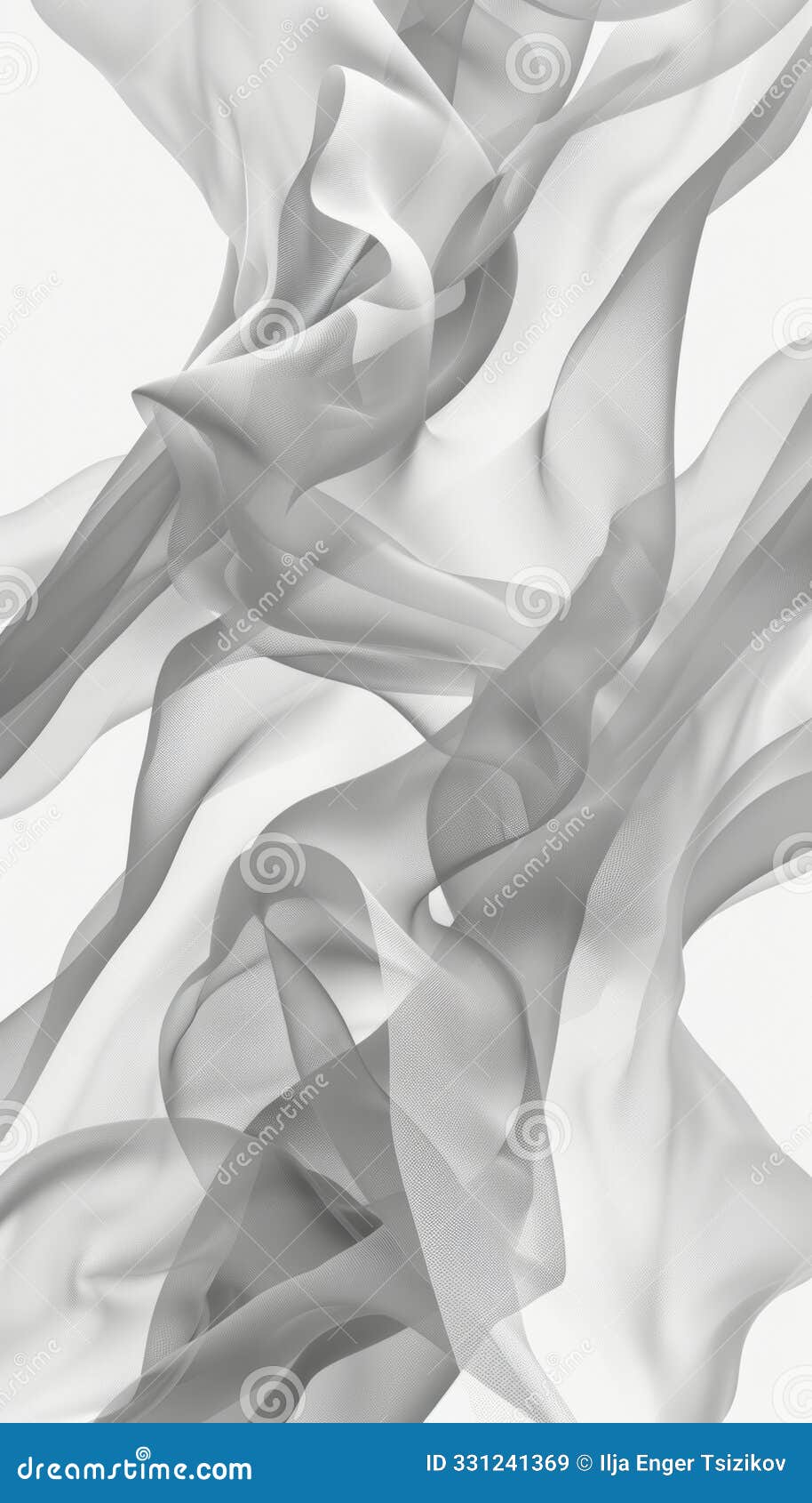 Abstract Background of Flowing Gray Silk Fabric, Texture of Delicate ...