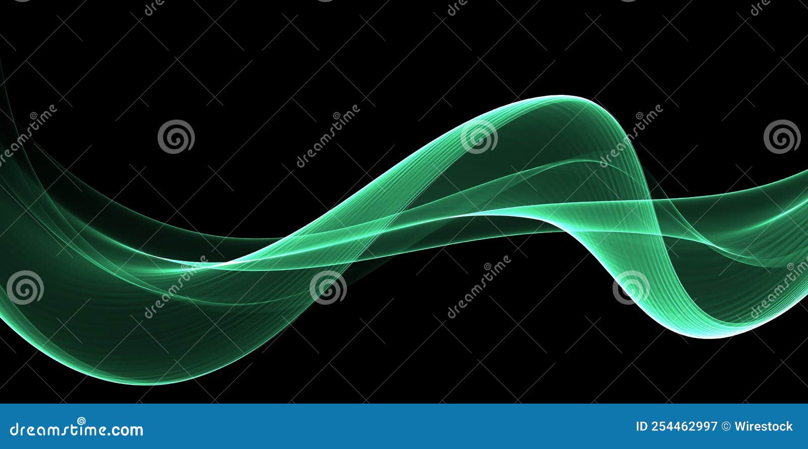Abstract Background with Flowing Grid Line. Dynamic Waves Stock ...