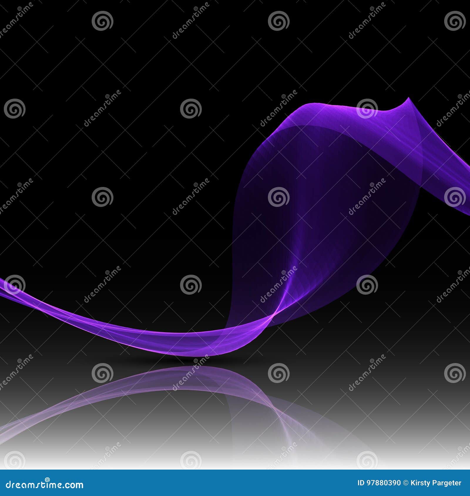 Abstract Background with Flowing Purple Shape Stock Vector ...
