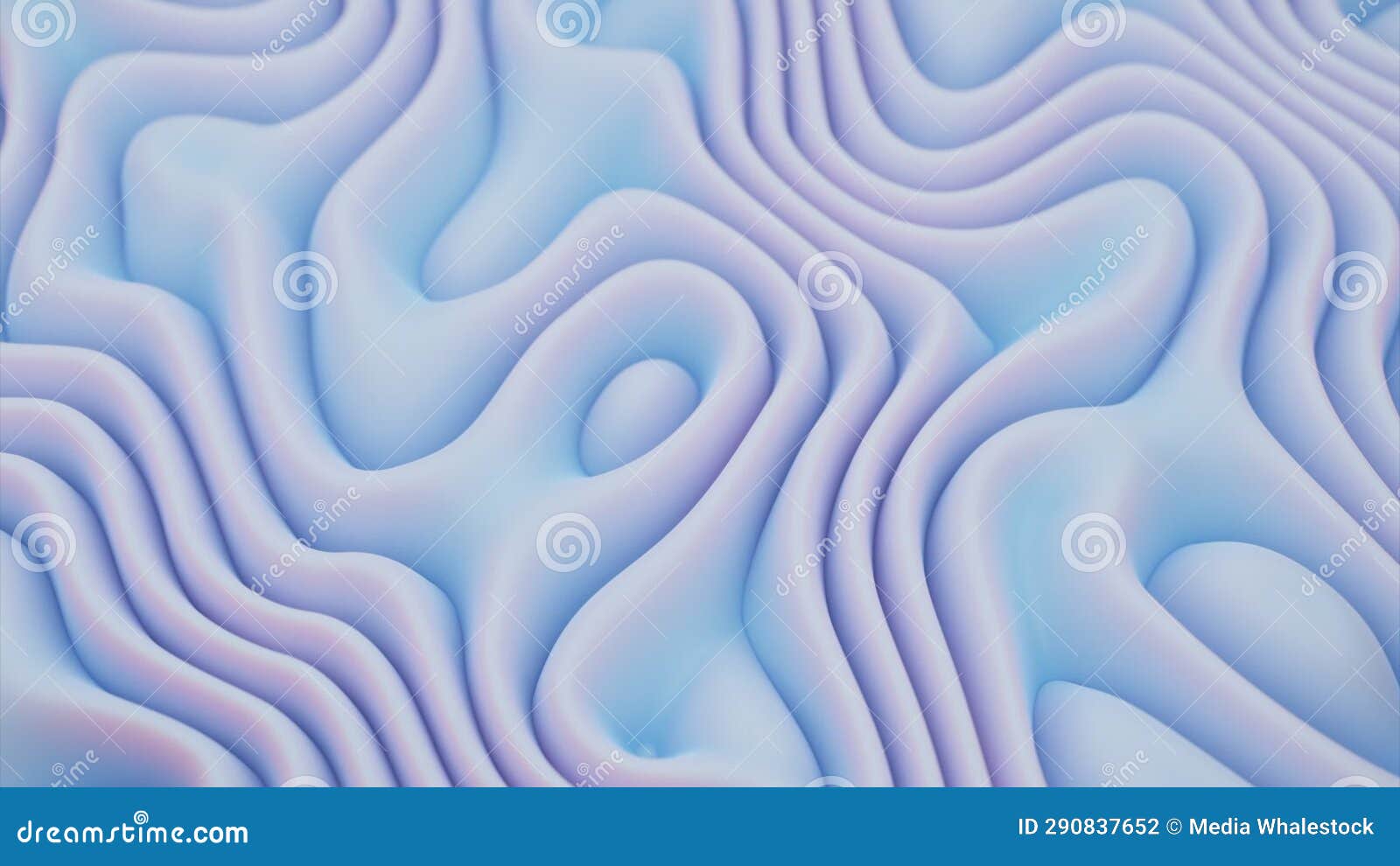 Abstract Background with Flowing and Transforming Blue Draping Texture ...
