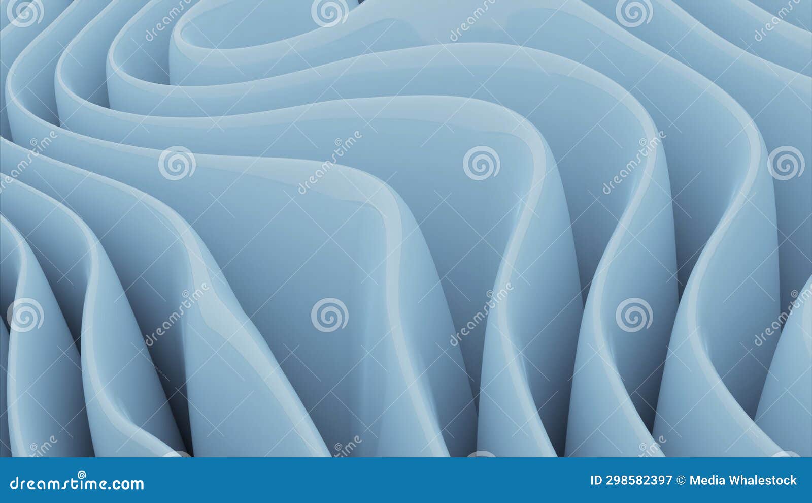 Abstract Background with Flowing and Transforming Blue Draping Texture ...